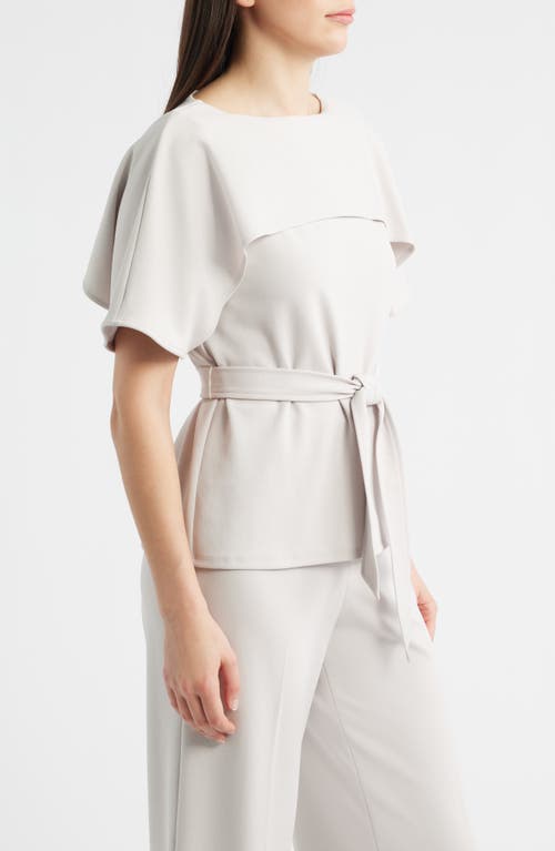ANNE KLEIN Layered Bateau Neck Knit Top